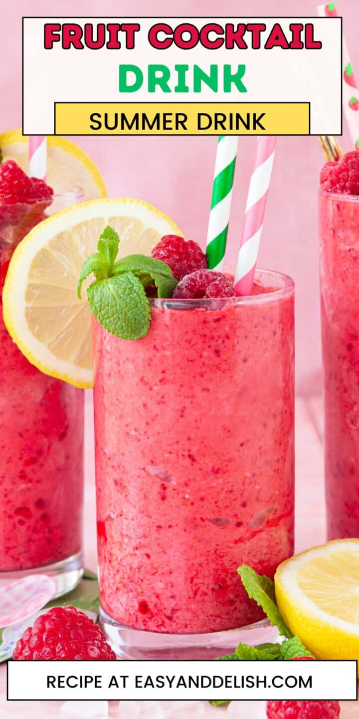 Fruit Cocktail Drink - Easy and Delish