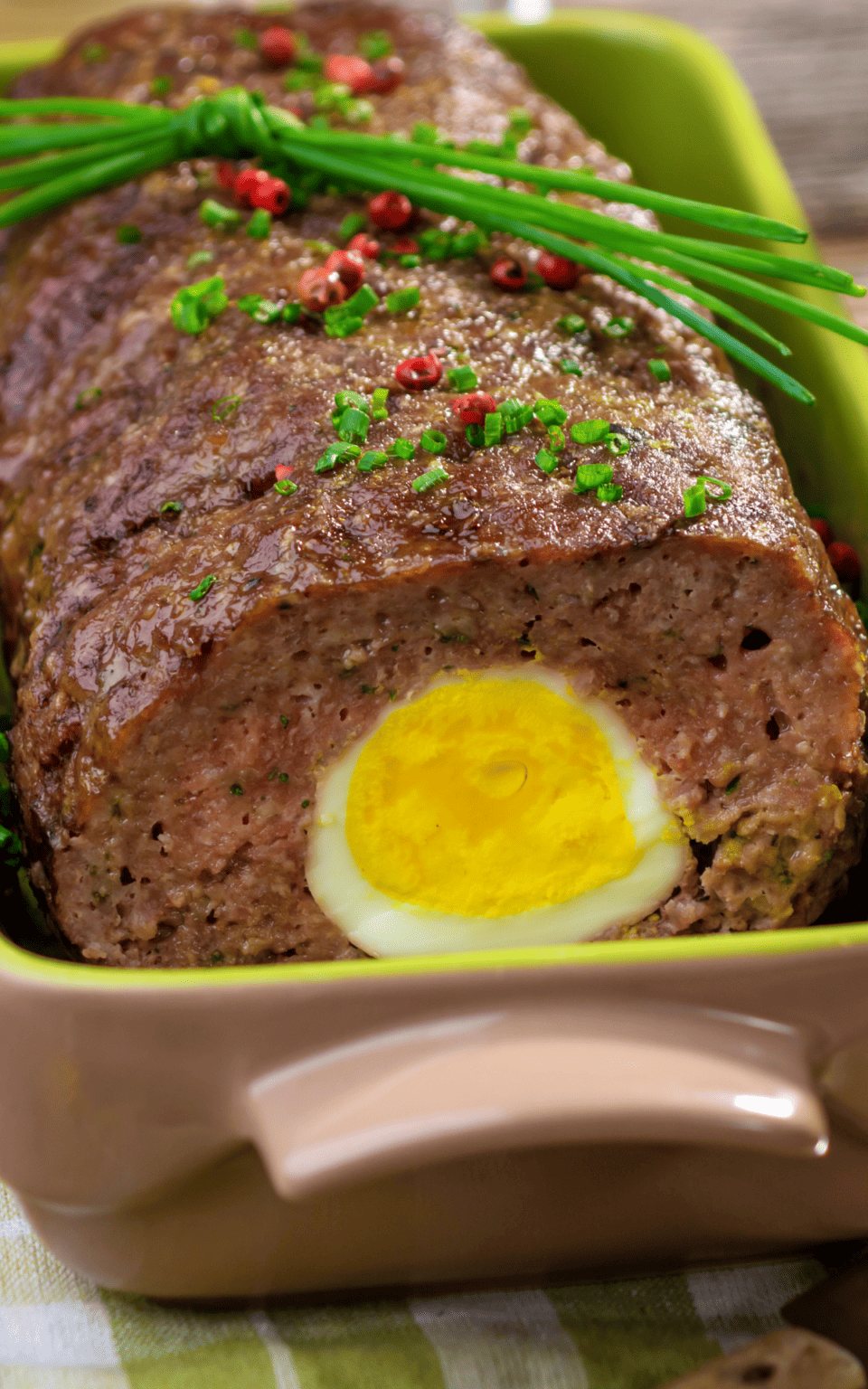 German Meatloaf with Hard-Boiled Eggs - Easy and Delish