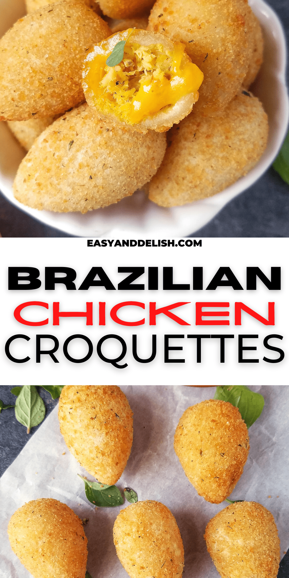 Coxinha (Brazilian Chicken Croquettes) - Easy and Delish