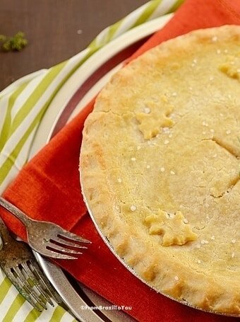 Brazilian Chicken Pot Pie (Empadão de Frango) - Easy and Delish