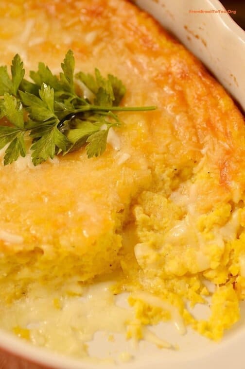 Creamy Corn Gratin (Creme de Milho Gratinado) - Easy and Delish