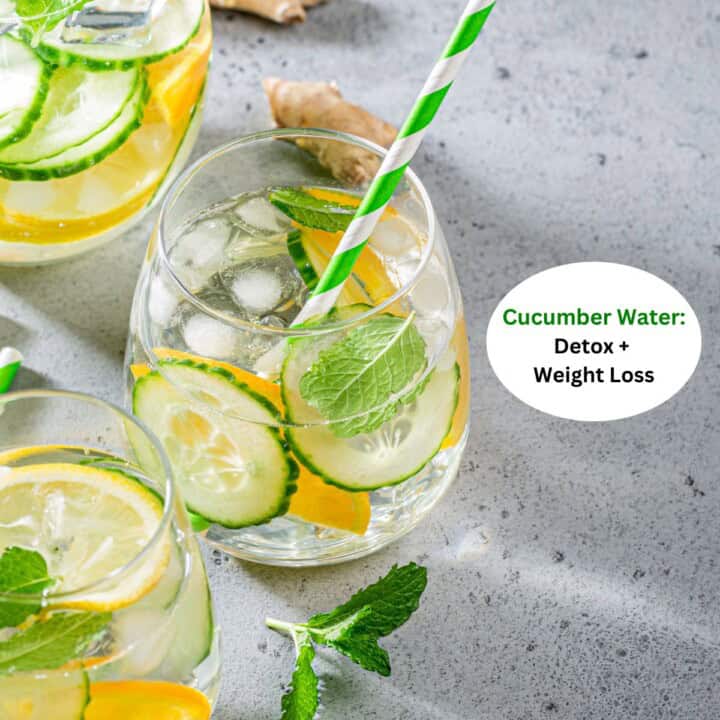 Cucumber Water (Detox + Low-Calorie) - Easy and Delish