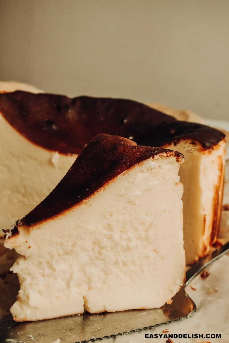 Basque Burnt Cheesecake (Super Creamy) - Easy and Delish