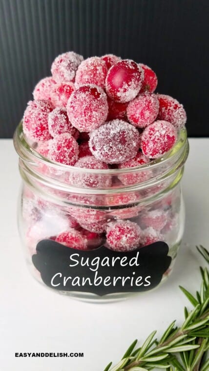 Sugared Cranberries - Easy and Delish