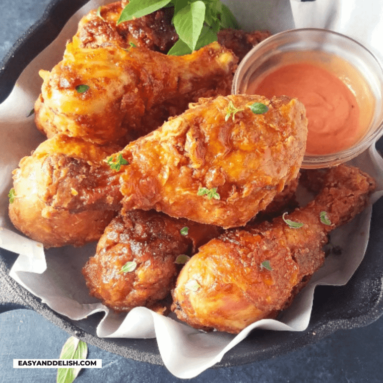 Jantar De Frango Frito Caseiro