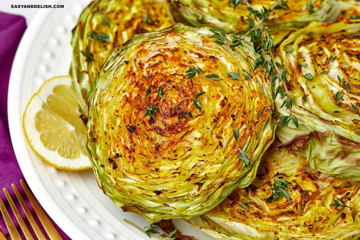 Cabbage Steaks (Oven, Grill, or Air Fryer) - Easy and Delish