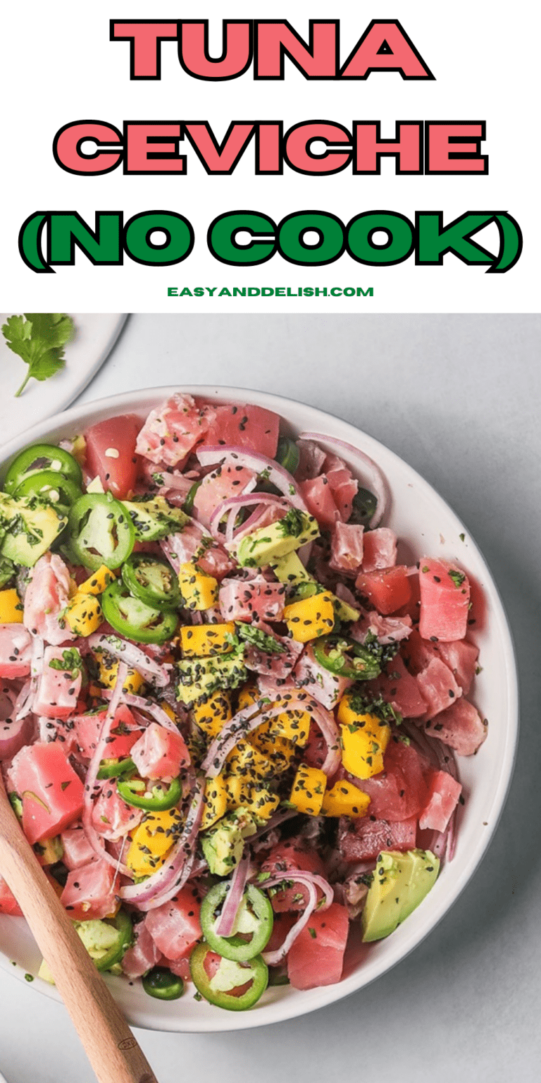 Tuna Ceviche - Easy and Delish