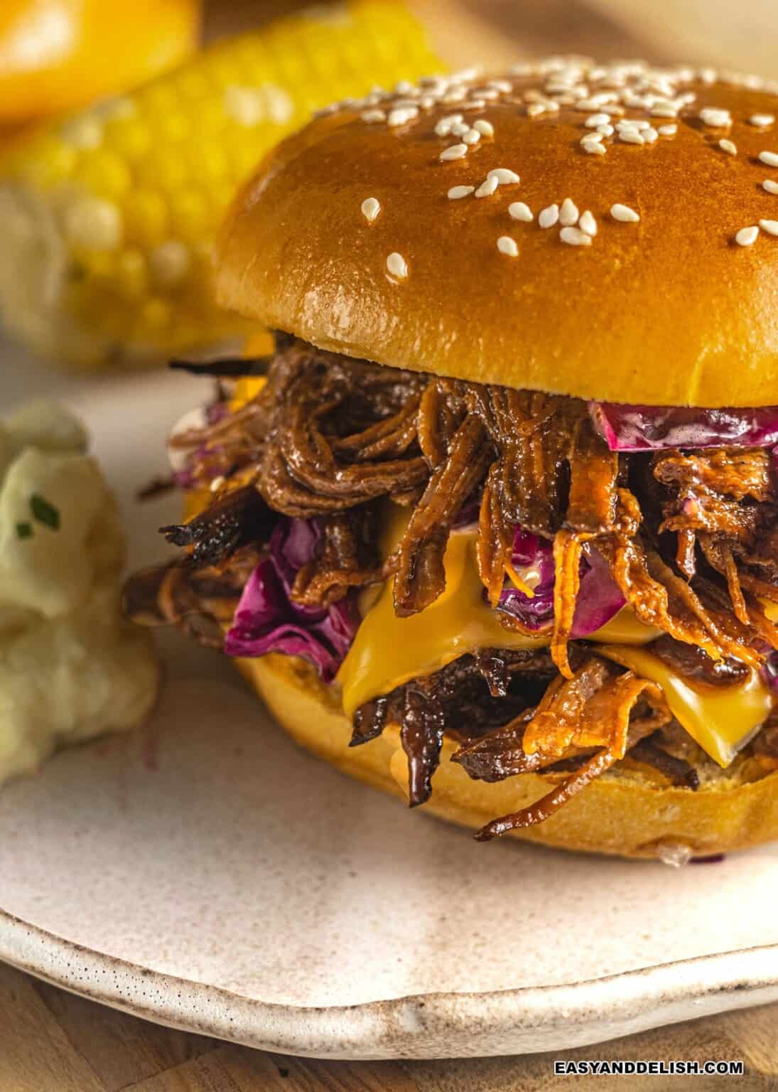 BBQ Brisket Sandwich - Easy and Delish
