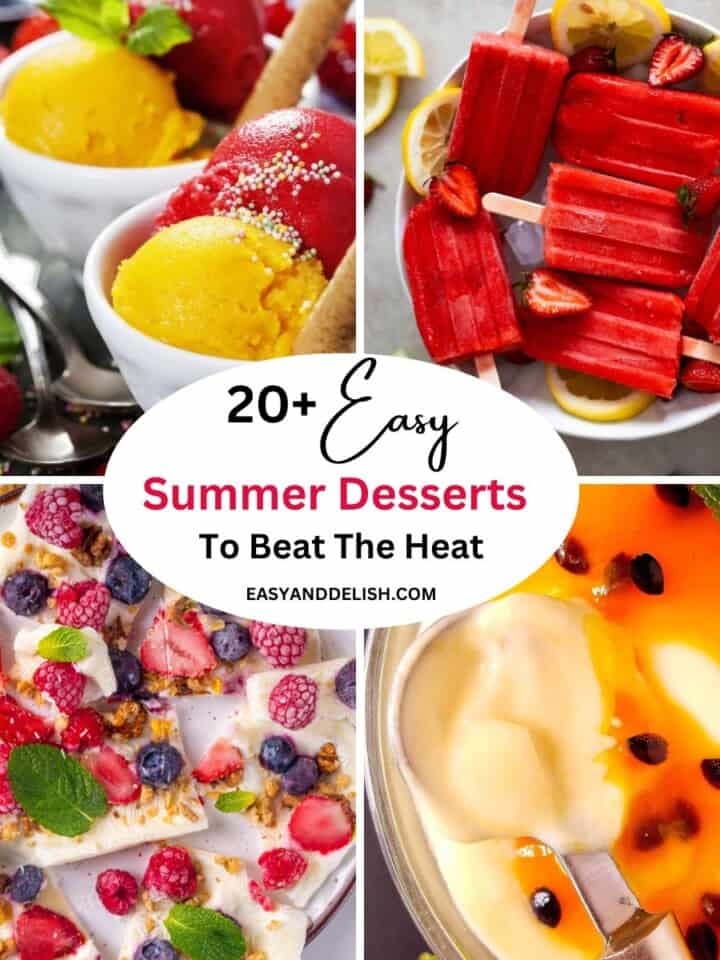 60 Easy Desserts to Make at Home - Easy and Delish